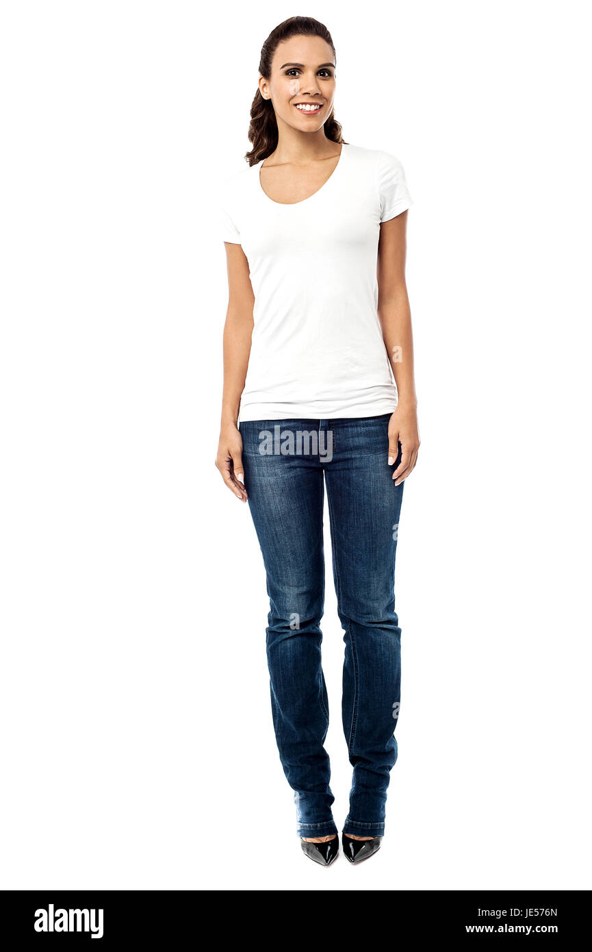 Full length image of attractive young woman Stock Photo - Alamy