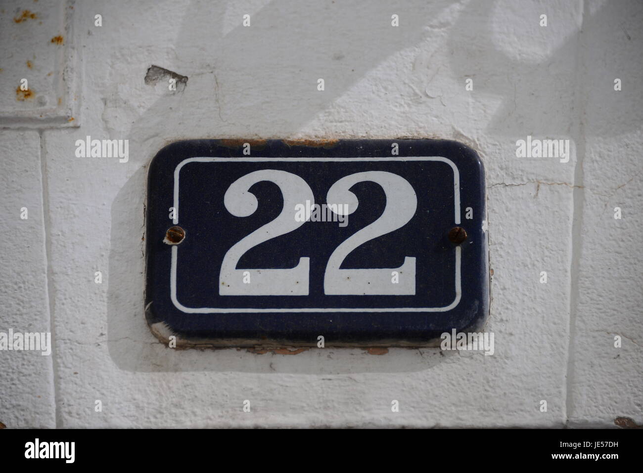 house facades,street signs,email,tiles,spain,house number 22 Stock ...