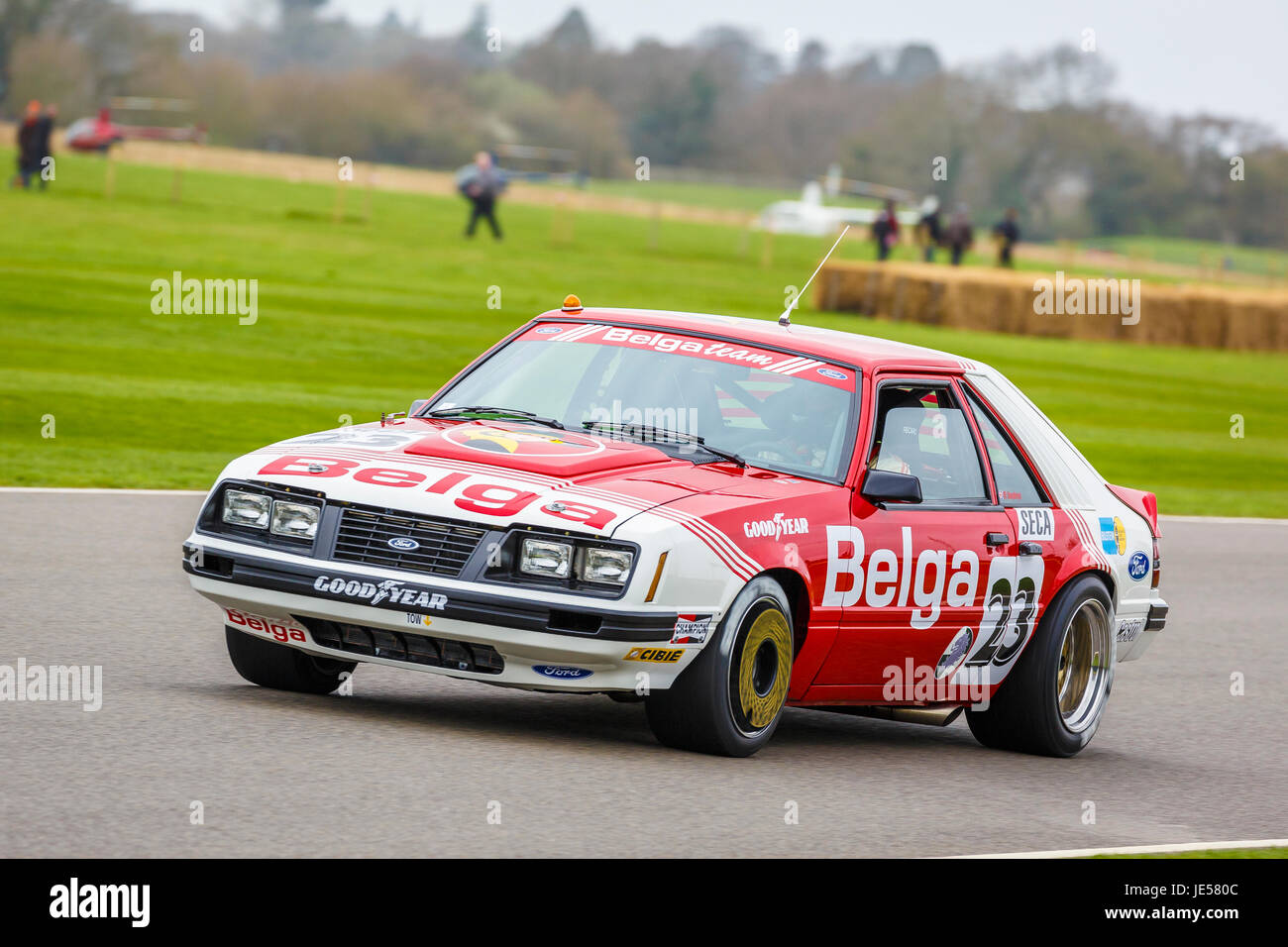 1983 Ford Mustang GT Group A Touring car with driver Mike Humphreys at ...
