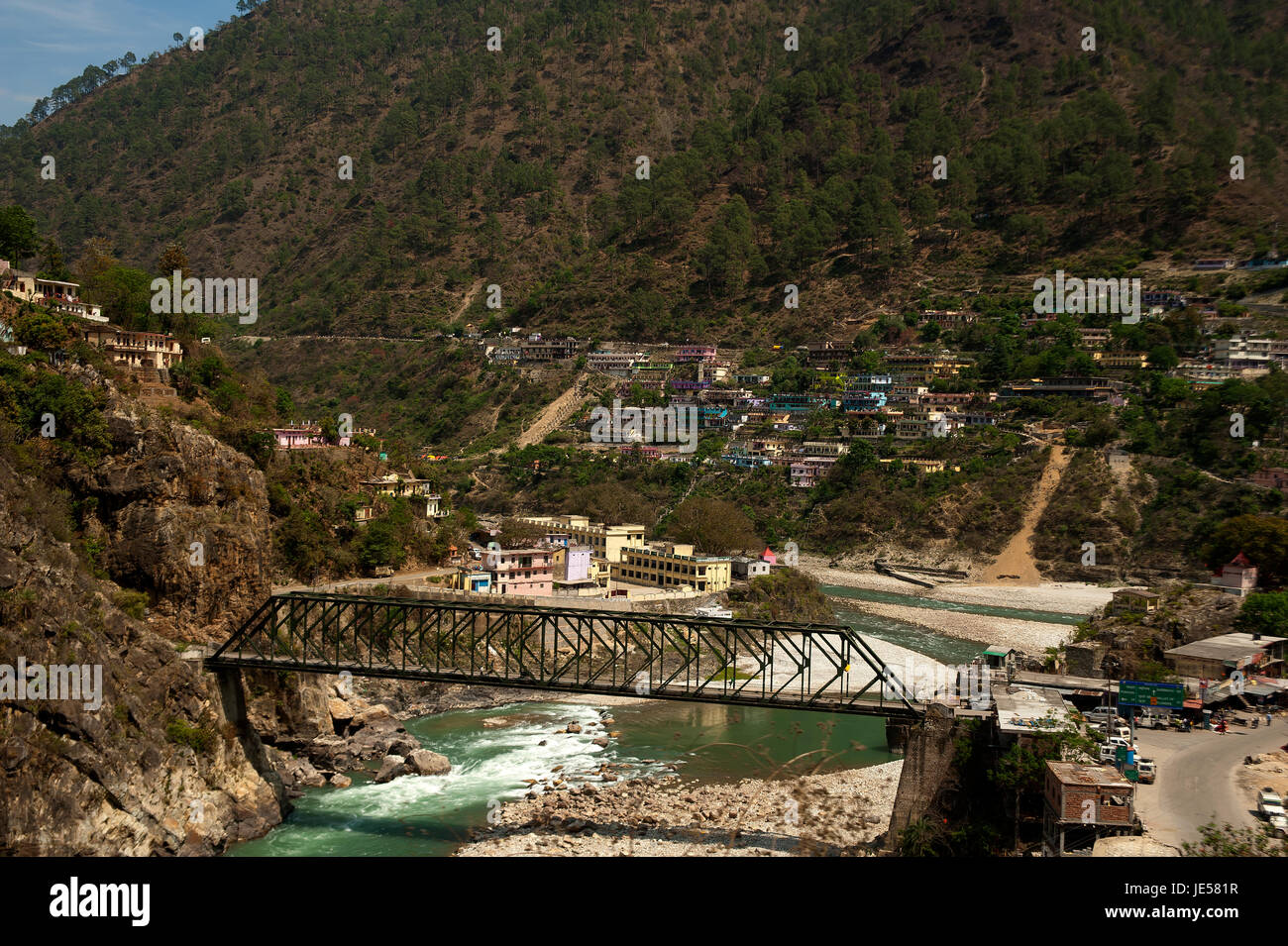 Alaknanda river bridge hi-res stock photography and images - Alamy