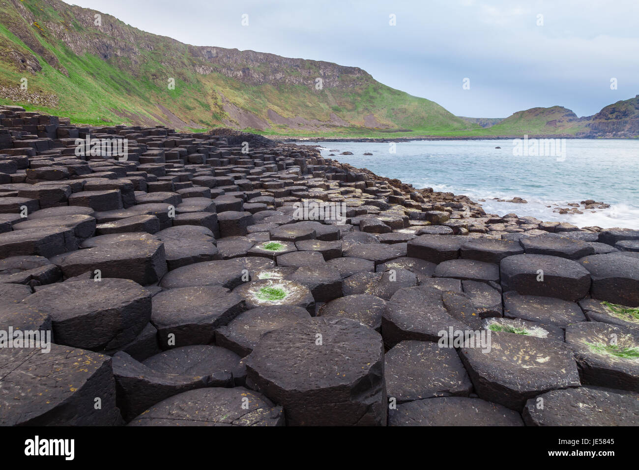 According to legend, the interlocking basalt columns are the remains of ...