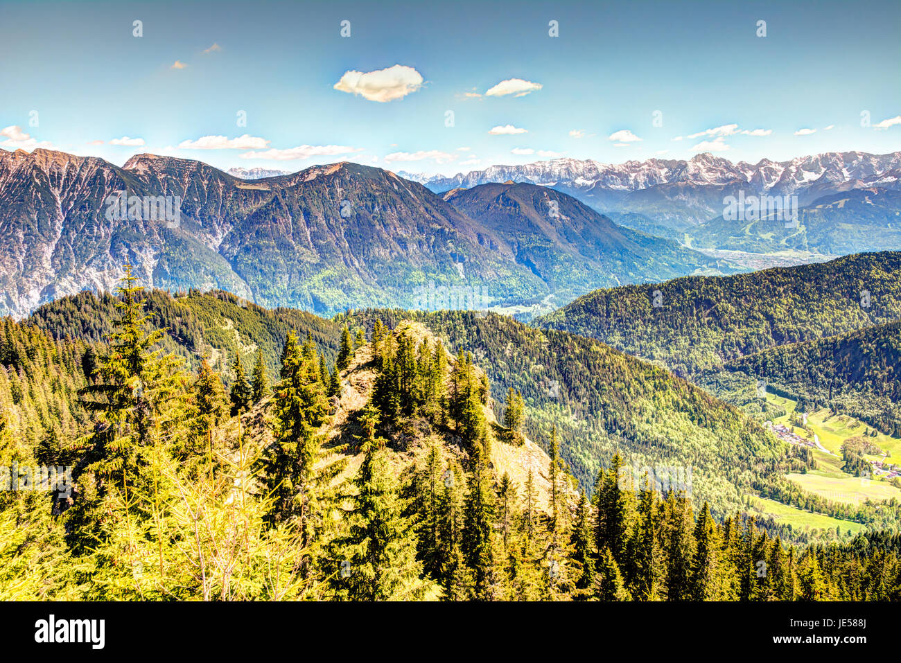 Idyllic Bavarian mountain landscape (Germany Stock Photo - Alamy