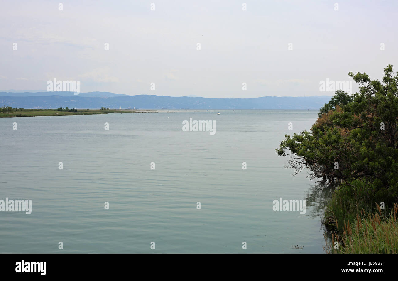 mouth of the river Isonzo which was the scene of the terrible battle ...