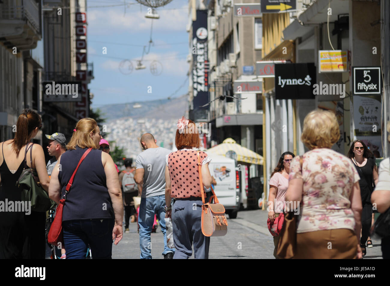 General views of Athens center Stock Photo - Alamy