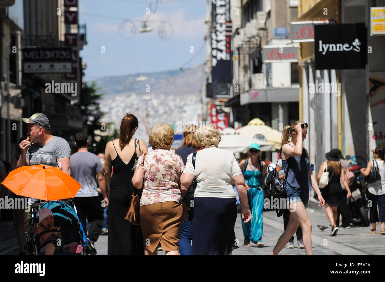General views of Athens center Stock Photo - Alamy