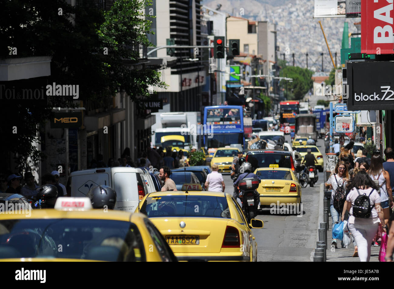 General views of Athens center Stock Photo - Alamy