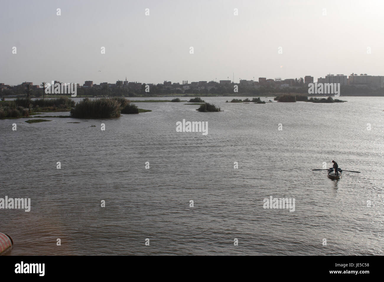 Boat egypt lake fishing hi-res stock photography and images - Alamy