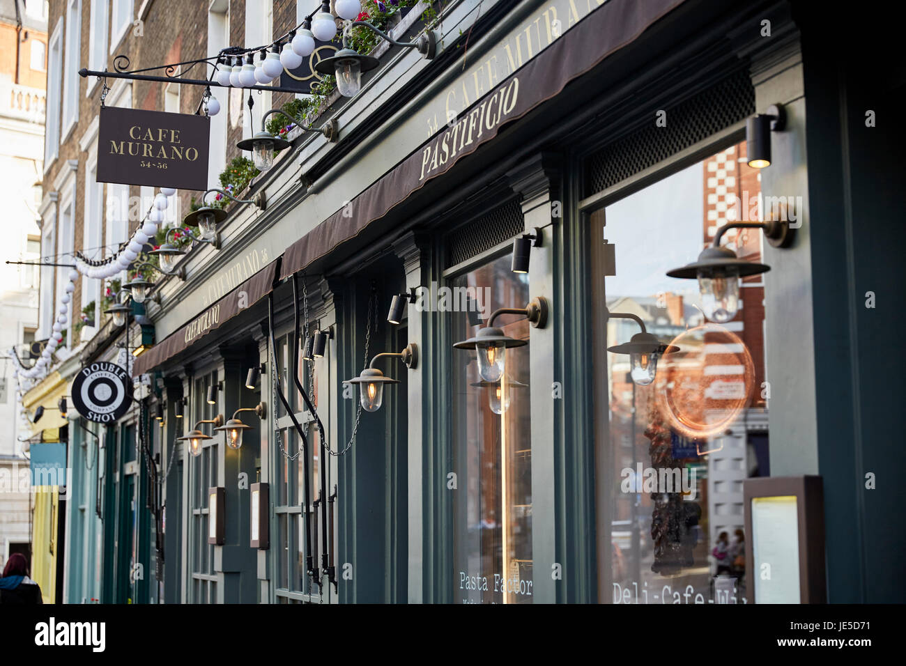 Cafe Murano, London, UK Stock Photo - Alamy