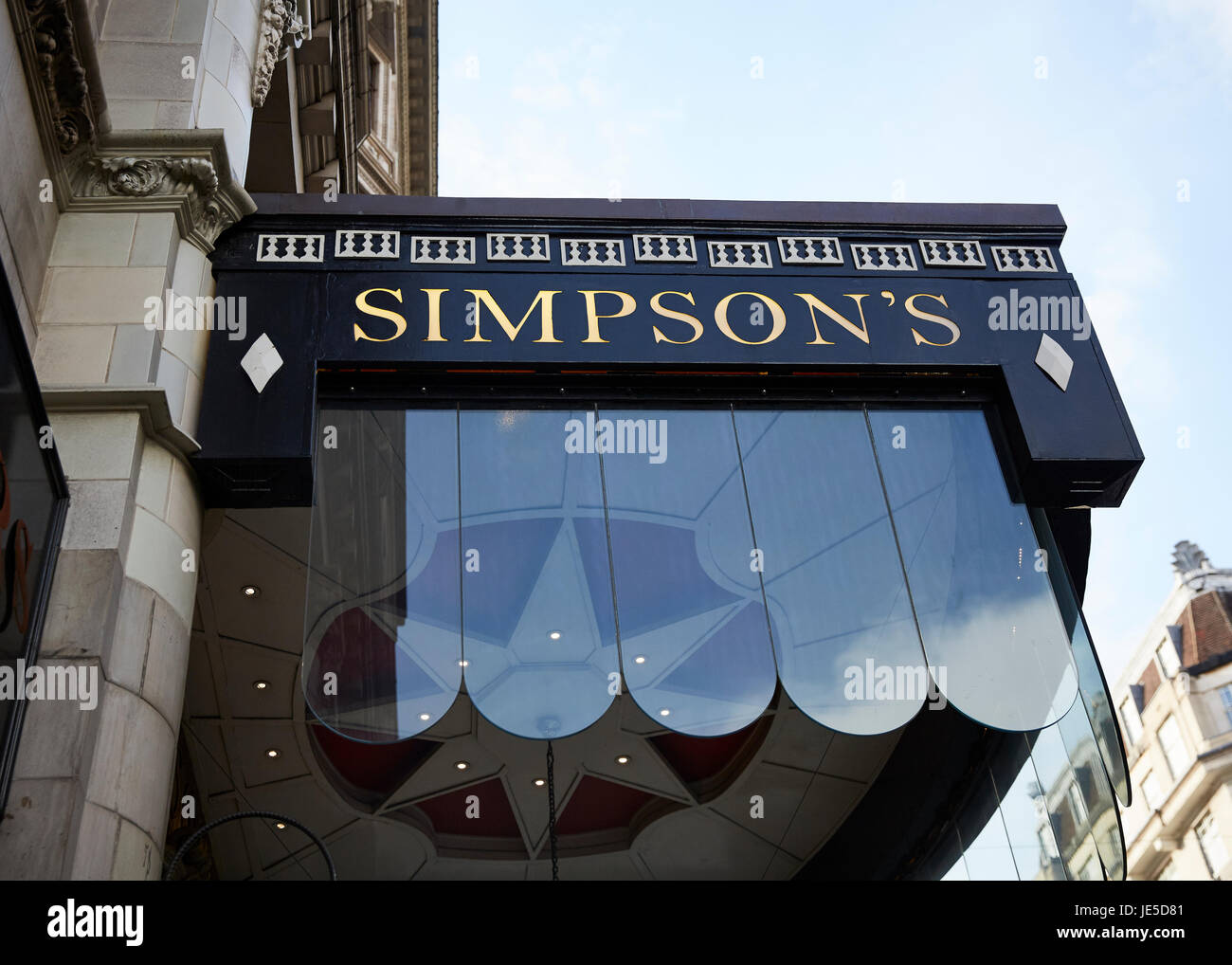 Simpsons, London, UK Stock Photo - Alamy