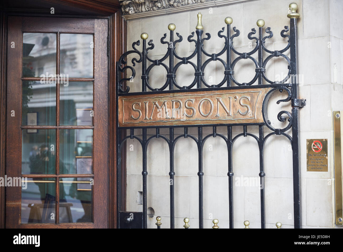 Simpsons, London, UK Stock Photo - Alamy