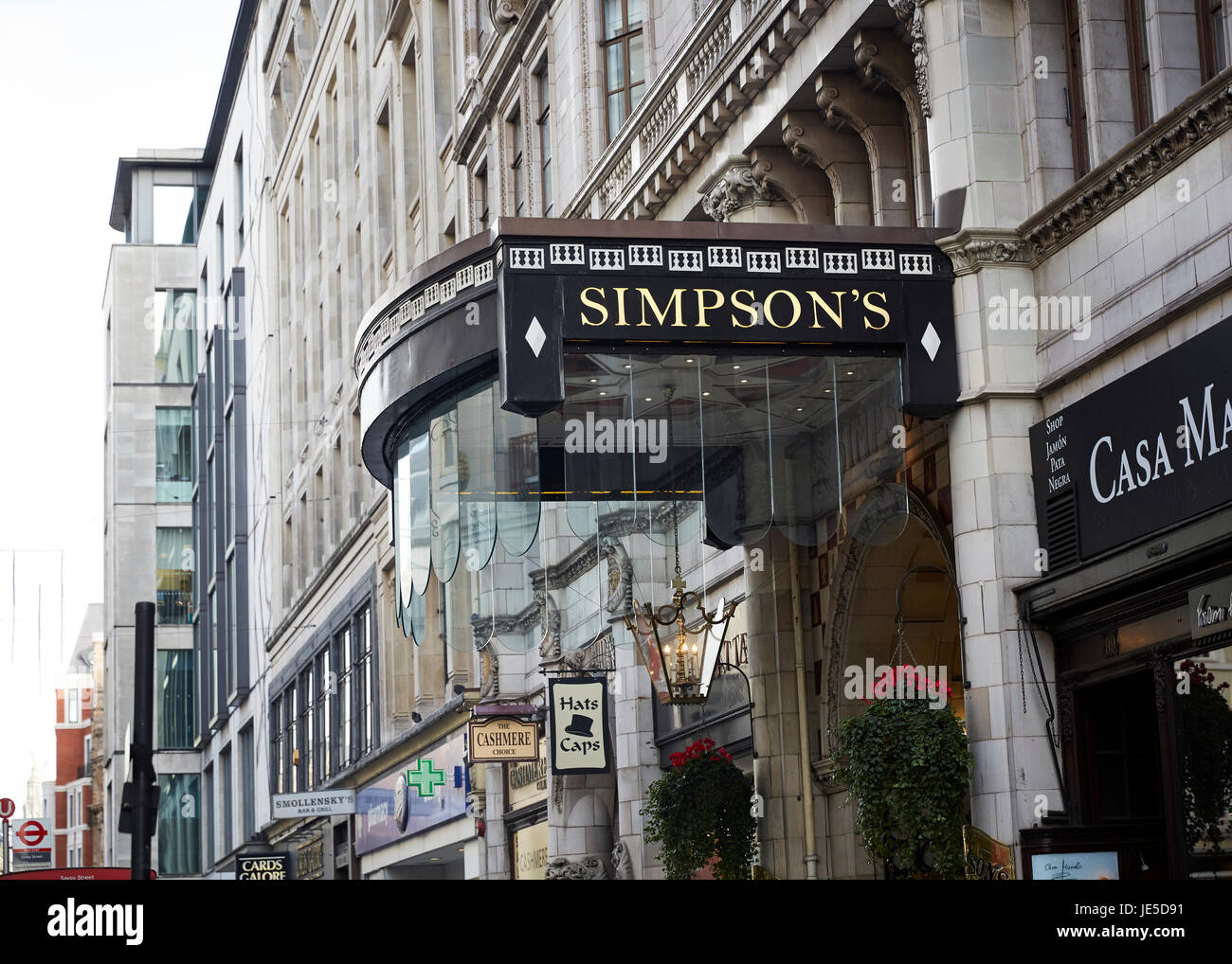 Simpsons, London, UK Stock Photo - Alamy