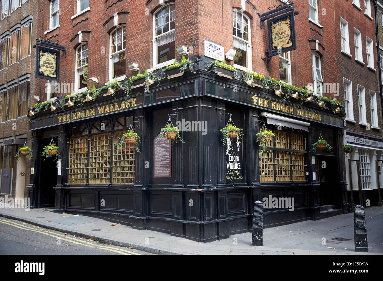 The Edgar Wallace Pub, London, UK Stock Photo - Alamy