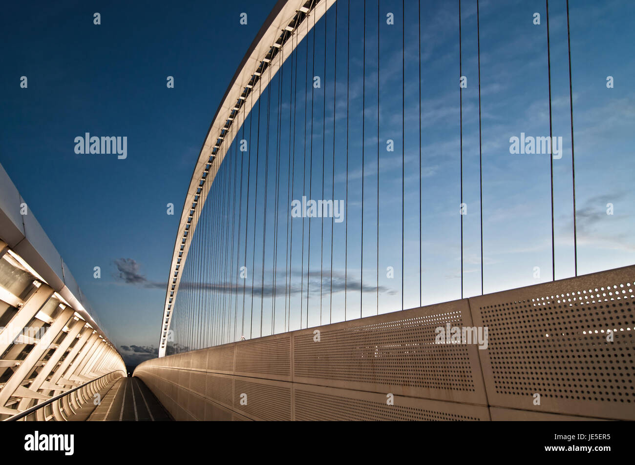 famous bridges complex by architect Santiago Calatrava in Reggio Emilia ...