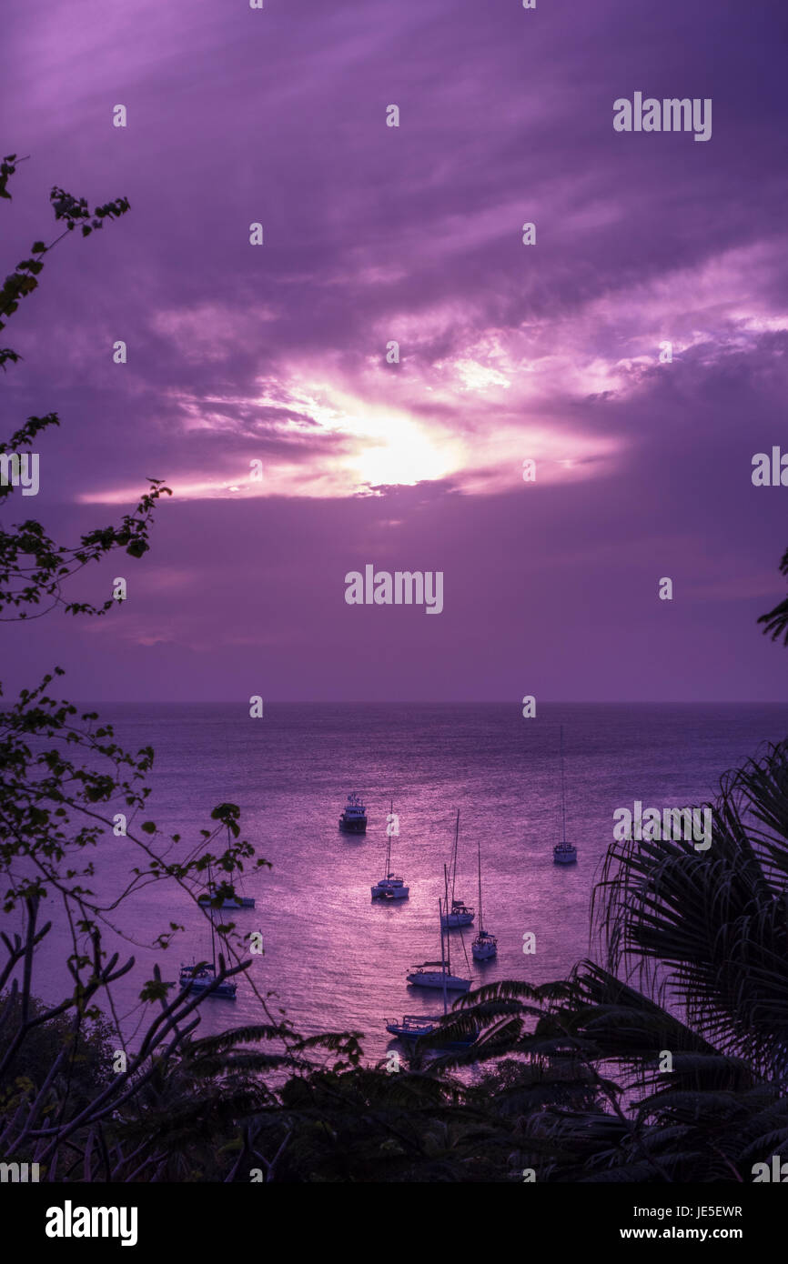 beautiful Sunset on Mustique Stock Photo - Alamy