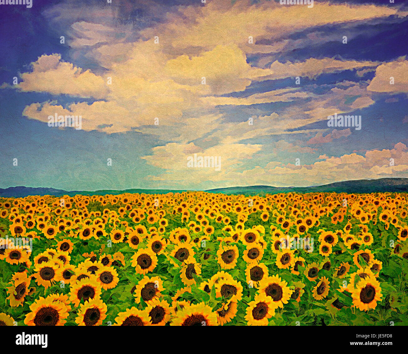 Landscape watercolour digital hi-res stock photography and images - Alamy