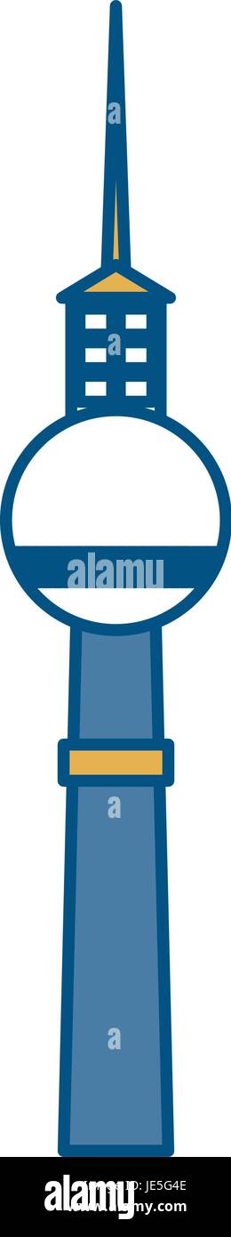Television tower berlin Stock Vector Images - Alamy