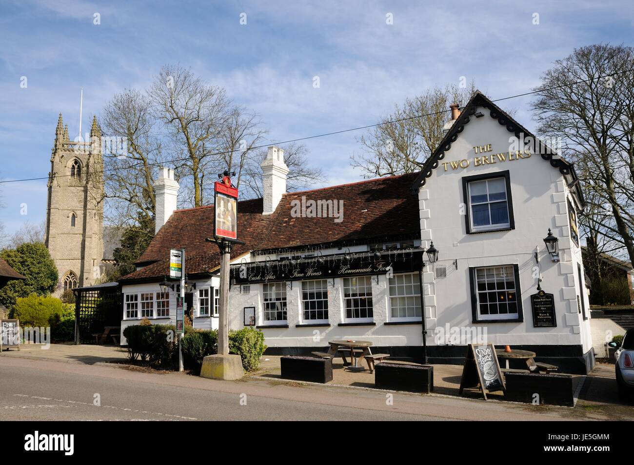 The Two Brewers, Northaw, Hertfordshire Stock Photo - Alamy