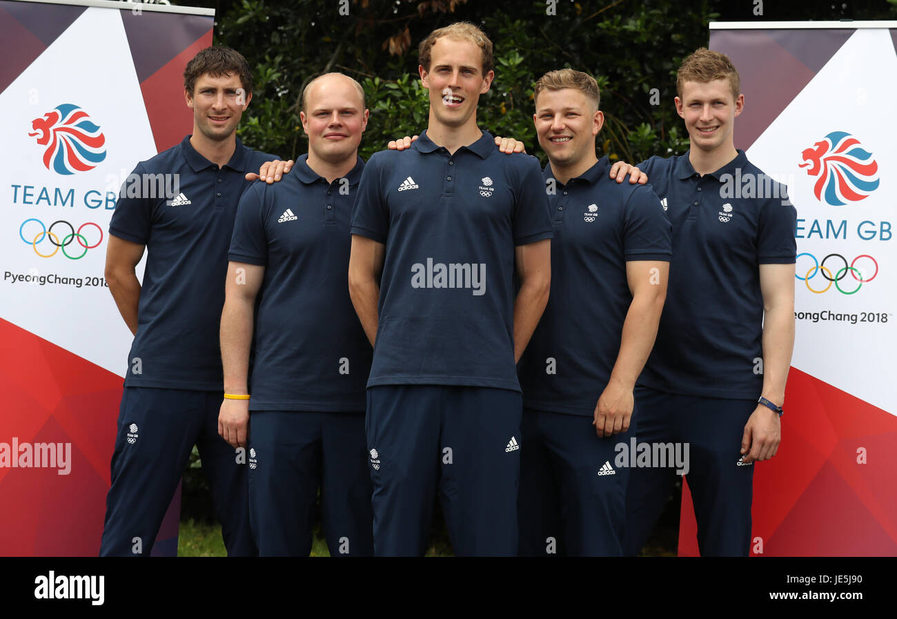 The mens curling team with skip Kyle Smith (centre) with Glen Muirhead ...
