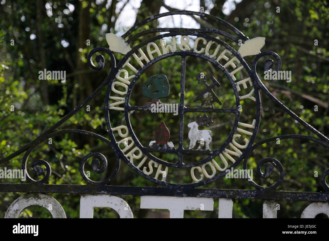 Northaw village sign, Northaw, Hertfordshire Stock Photo - Alamy
