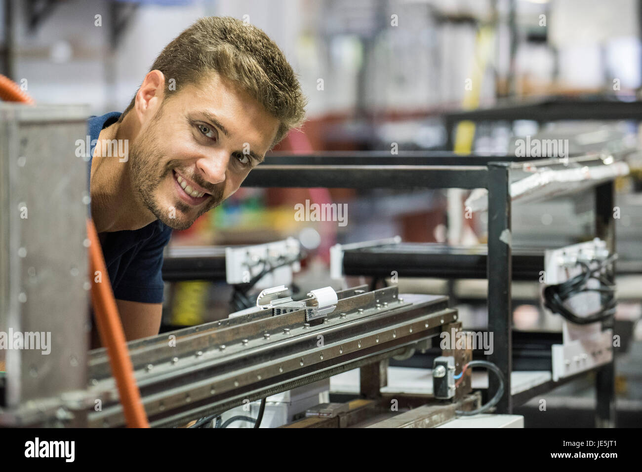 Factory worker, portrait Stock Photo - Alamy