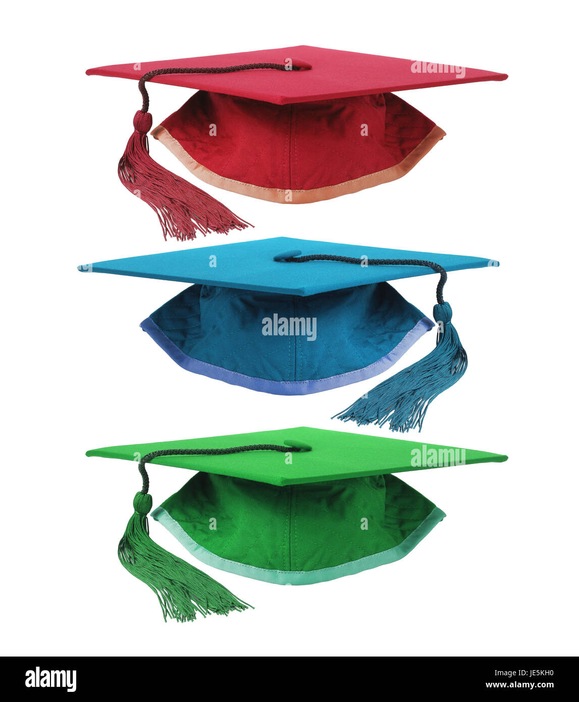 Graduation mortar boards Cut Out Stock Images & Pictures - Alamy