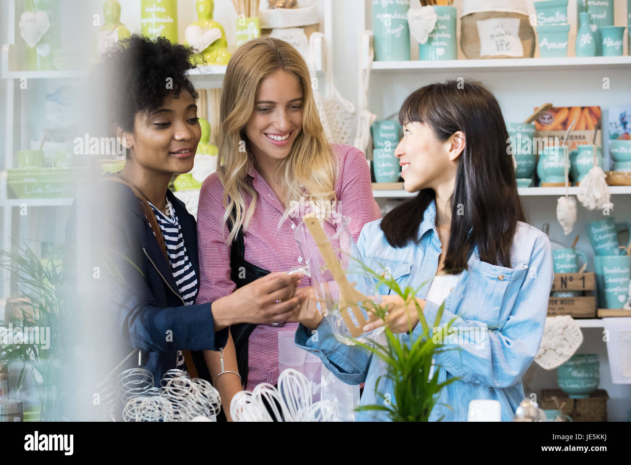 Women shopping together Stock Photo - Alamy