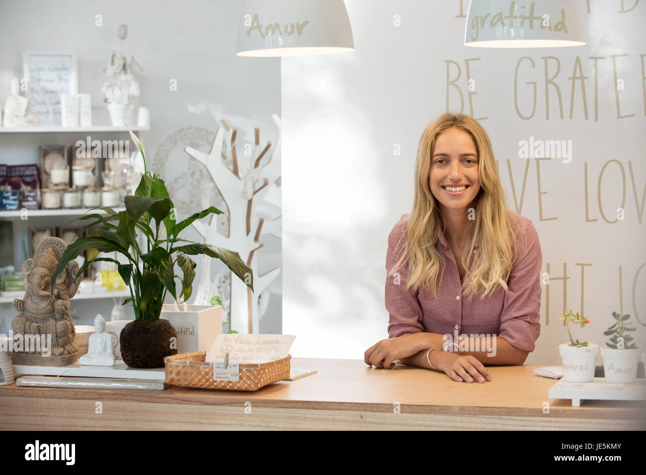 Boutique owner, portrait Stock Photo - Alamy