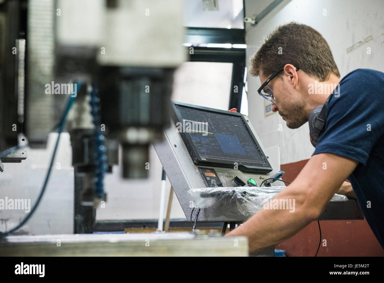 Factory production controls hi-res stock photography and images - Alamy