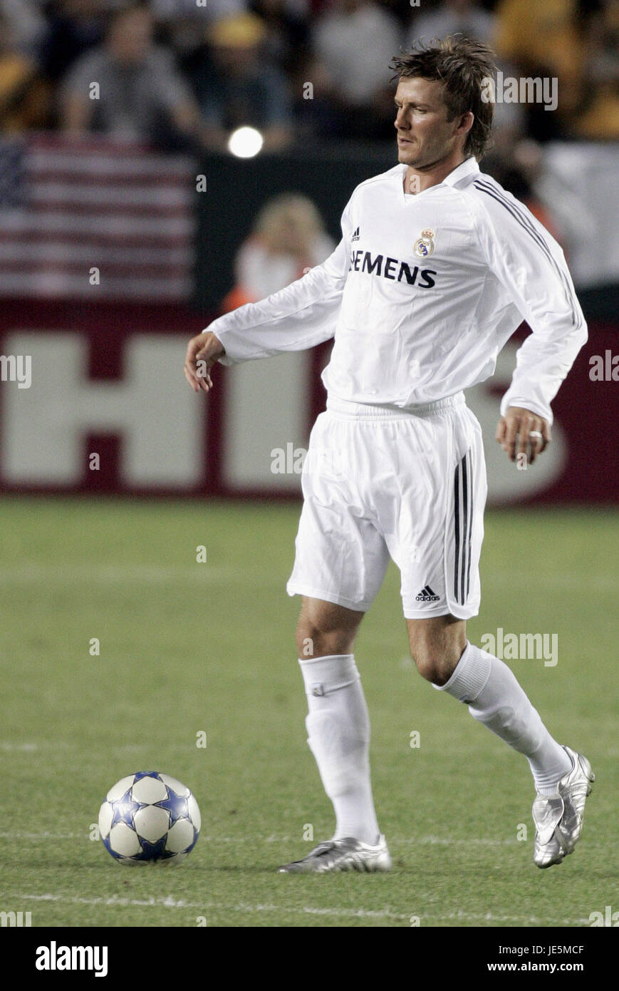 DAVID BECKHAM REAL MADRID CF HOME DEPOT CENTER CARSON LOS ANGELES USA ...