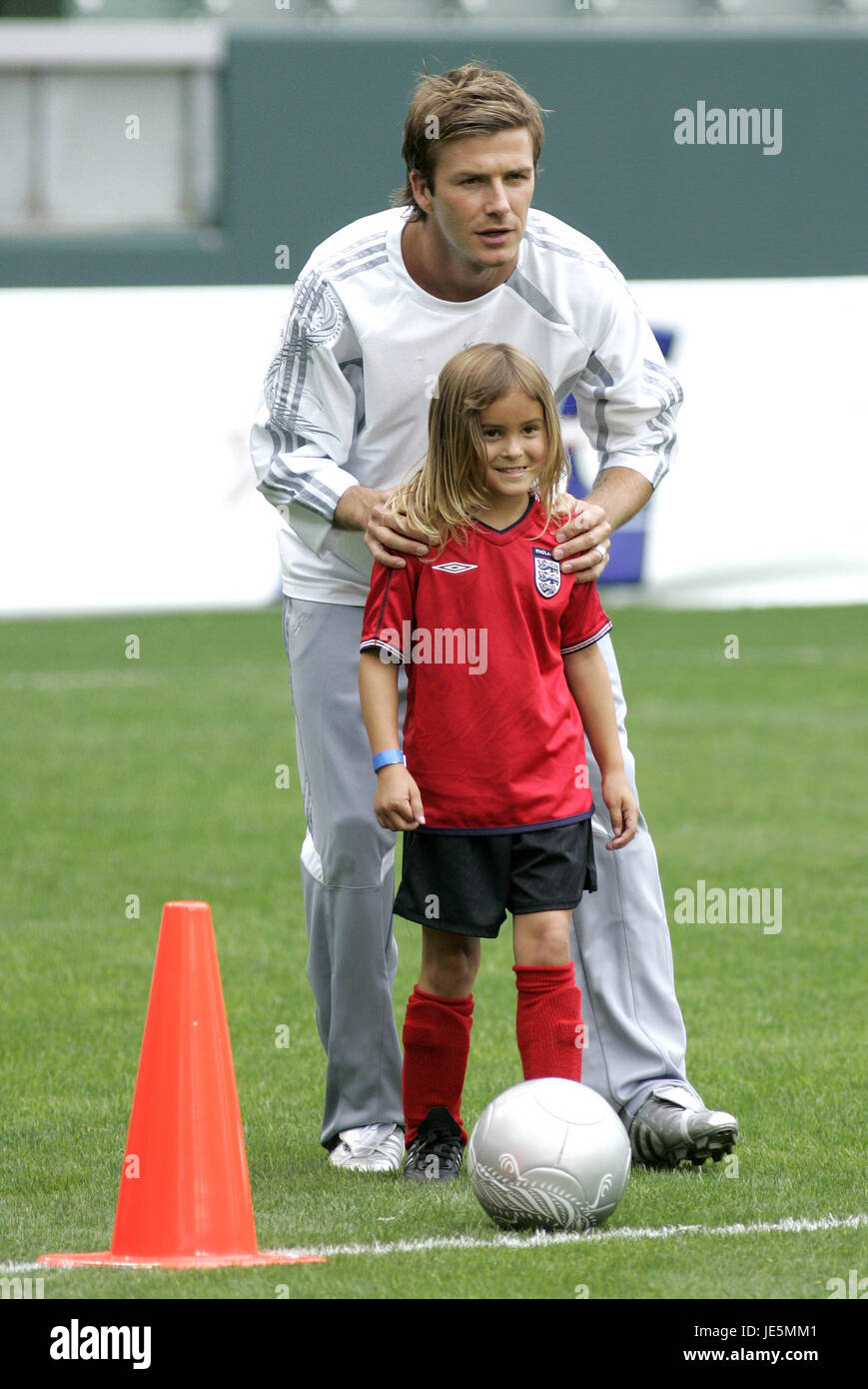 DAVID BECKHAM & CHILD THE DAVID BECKHAM ACADEMY HOME DEPOT CENTER ...