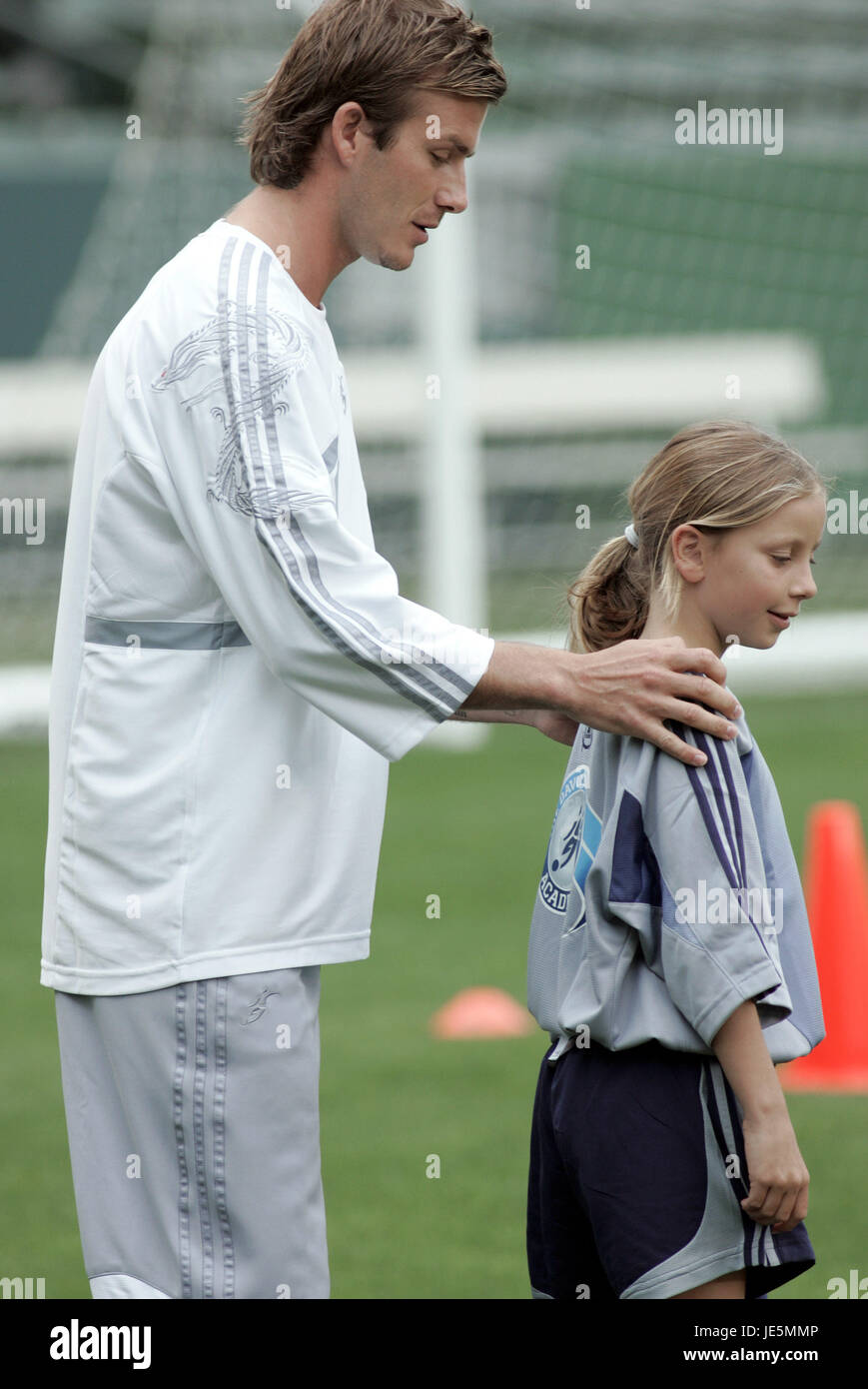 DAVID BECKHAM & CHILD THE DAVID BECKHAM ACADEMY HOME DEPOT CENTER ...