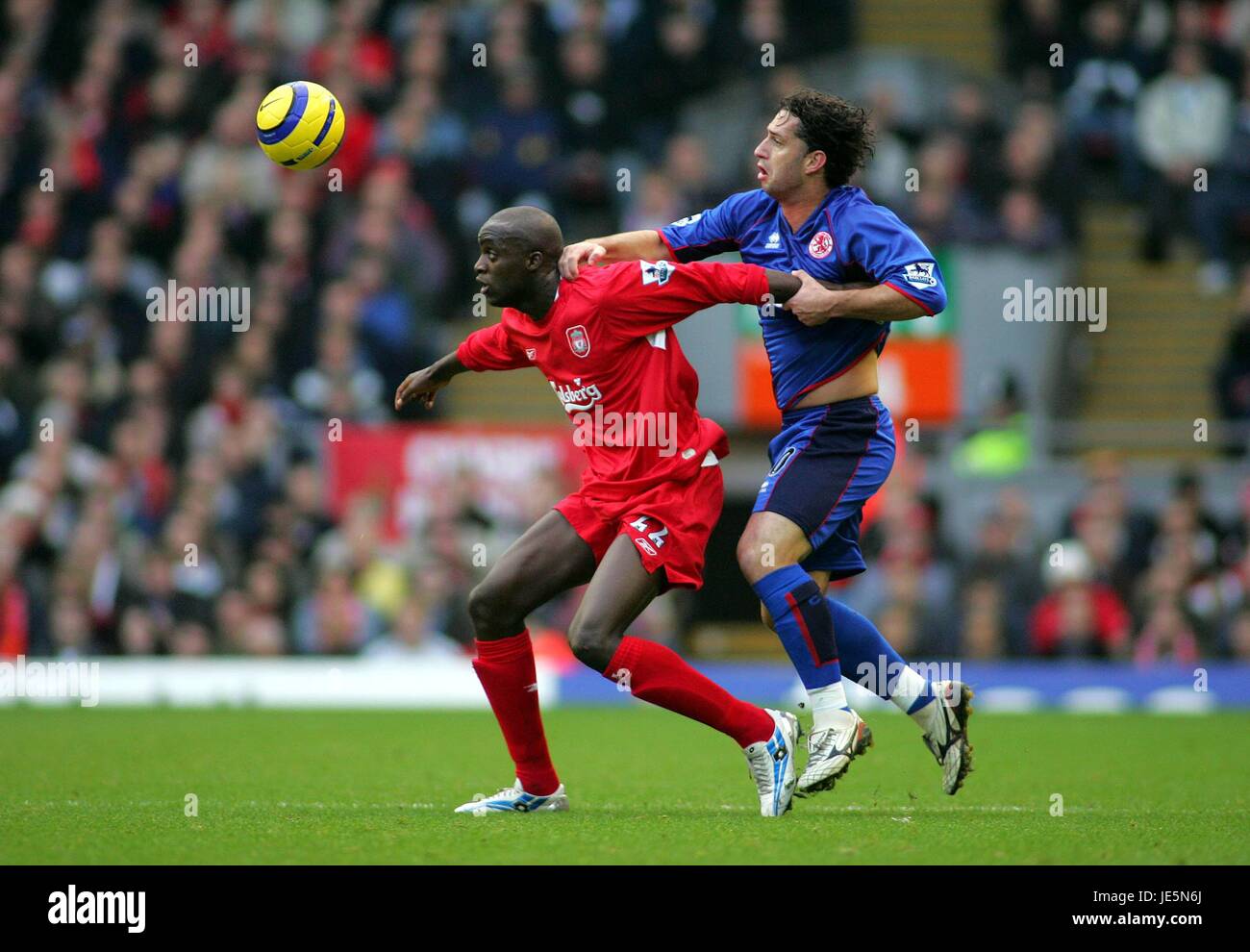 SISSOKO & ROCHEMBACK LIVERPOOL V MIDDLESBROUGH ANFIELD LIVERPOOL ...