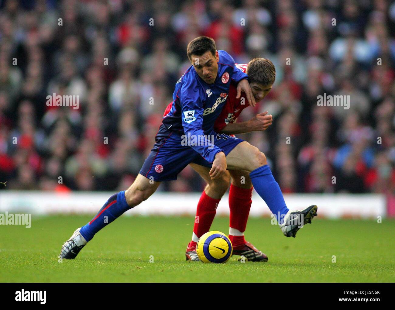DORIVA & STEVEN GERRARD LIVERPOOL V MIDDLESBROUGH ANFIELD LIVERPOOL ...
