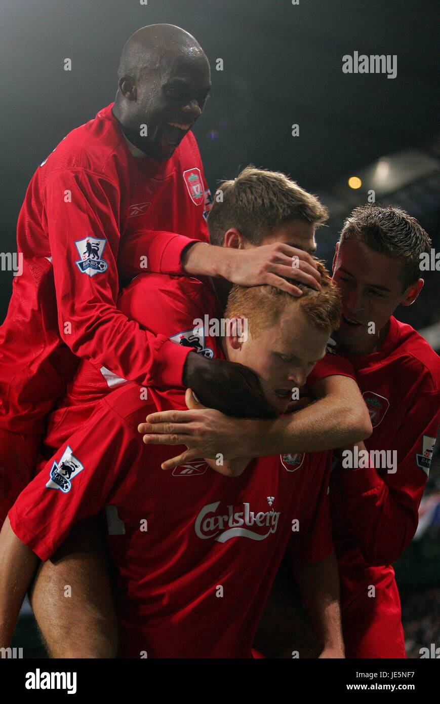 JOHN ARNE RIISE,STEVEN GERRARD,MOMO SISSOKO , PETER CROUCH, MANCHESTER ...