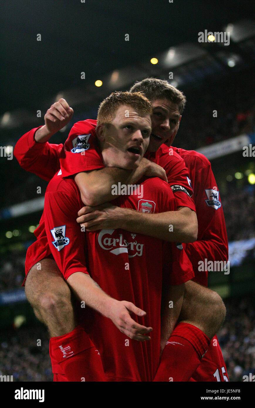 JOHN ARNE RIISE , STEVEN GERRARD, MANCHESTER CITY V LIVERPOOL ...