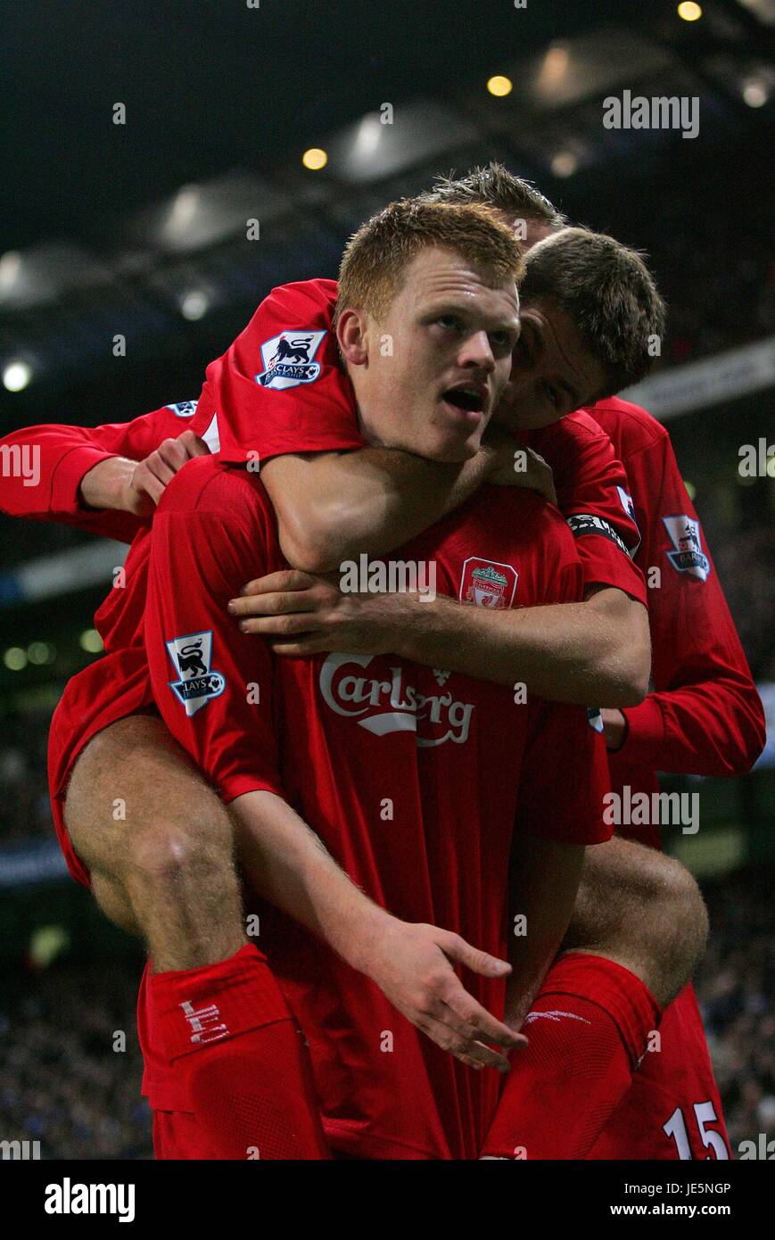 JOHN ARNE RIISE , STEVEN GERRARD, MANCHESTER CITY V LIVERPOOL ...