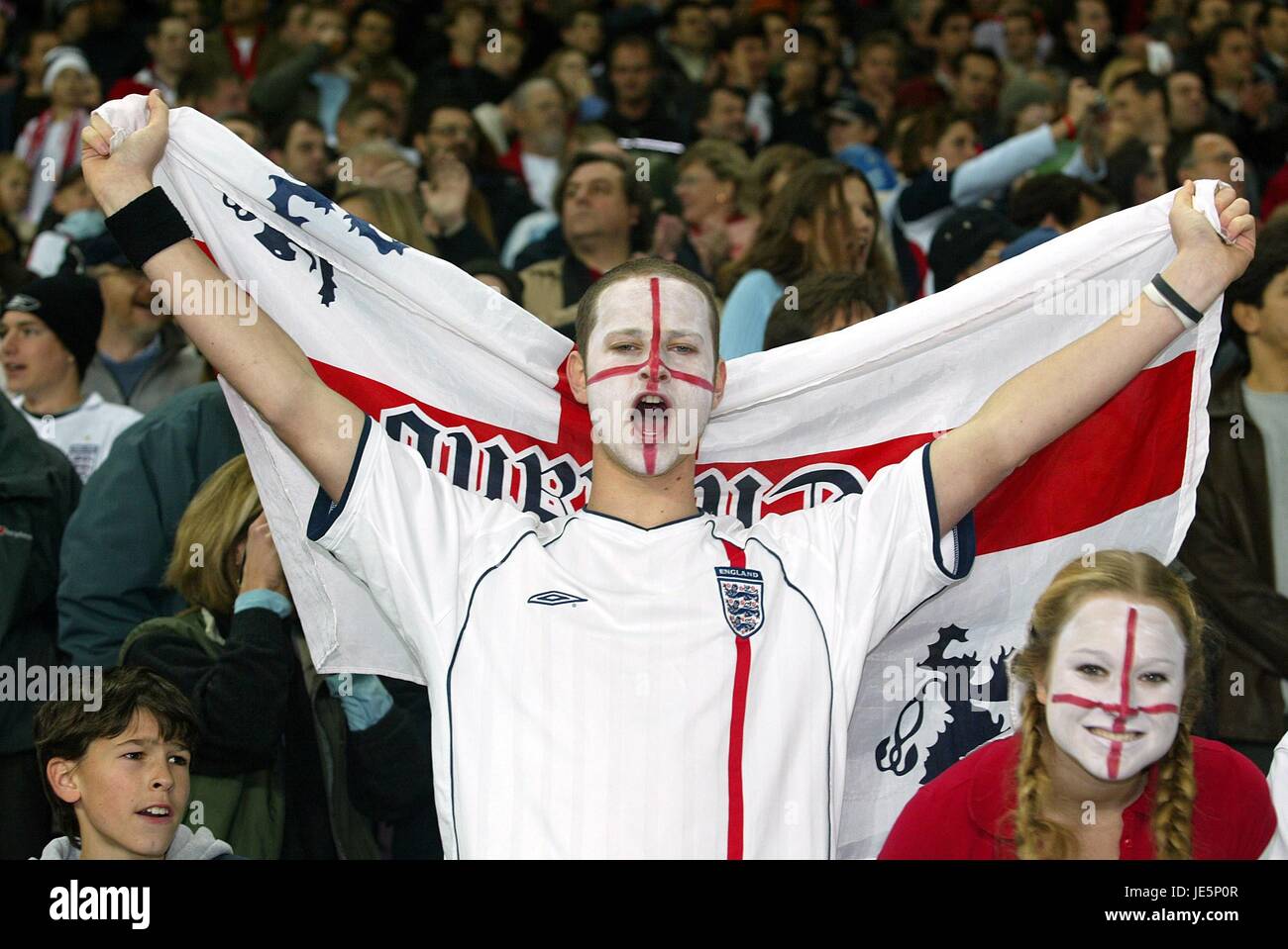 ENGLAND FAN ENGLAND V ARGENTINA STADE DE GENEVE SWITZERLAND 12 November ...