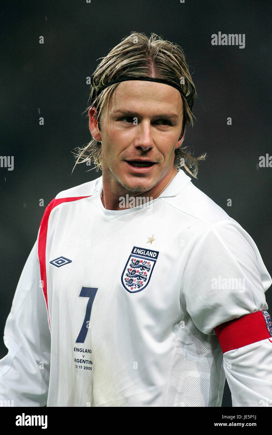 DAVID BECKHAM ENGLAND & REAL MADRID CF STADE DE GENEVE SWITZERLAND 12 ...