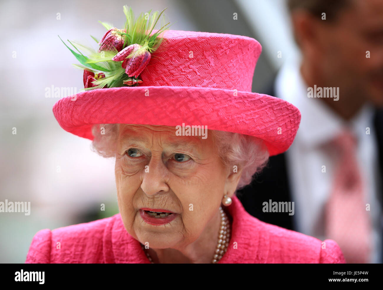 Queen Elizabeth II before the presentation of the Gold Cup during day ...