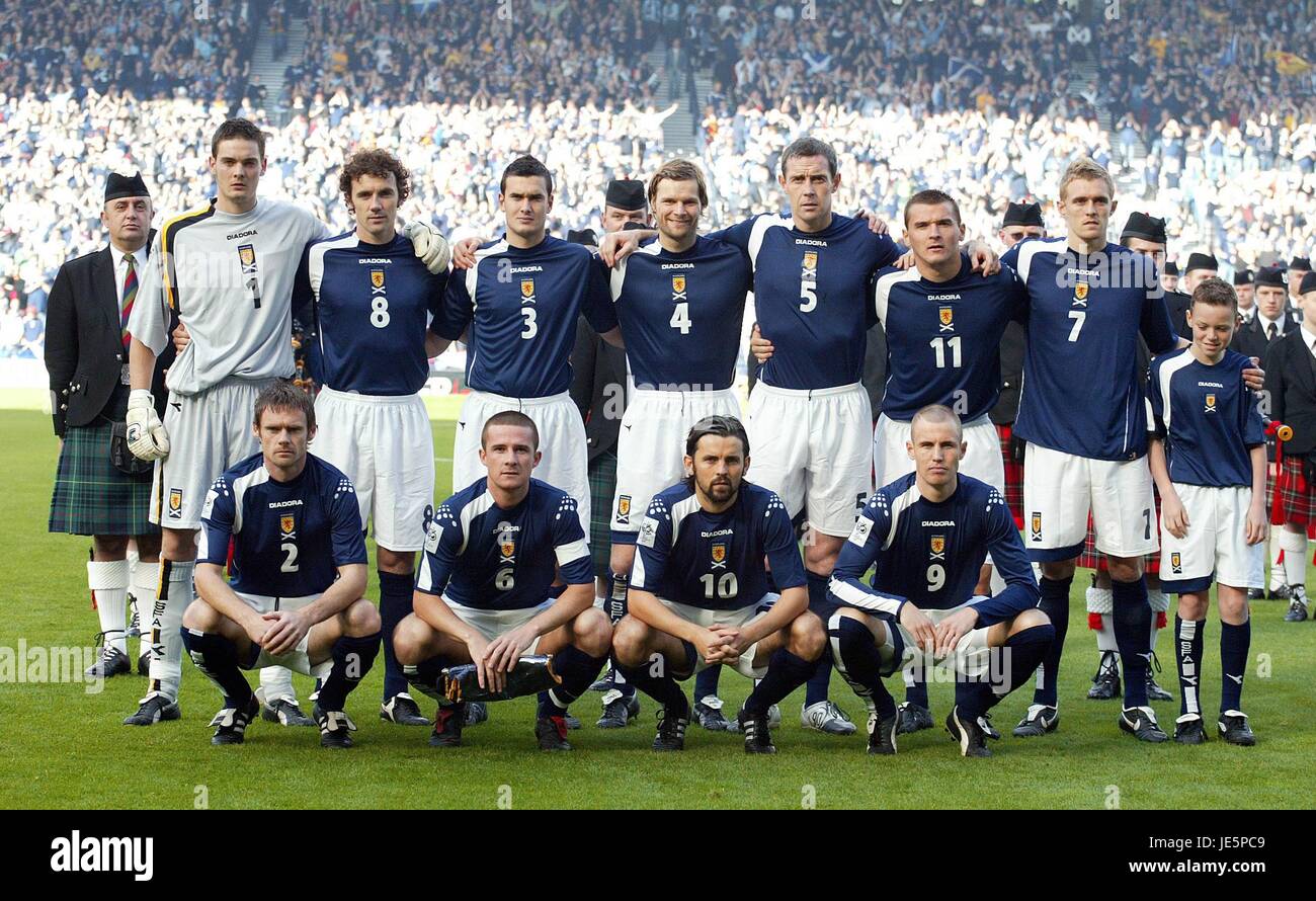 SCOTLAND TEAM GROUP SCOTLAND V BELARUS HAMPDEN PARK GLASGOW SCOTLAND 08 ...