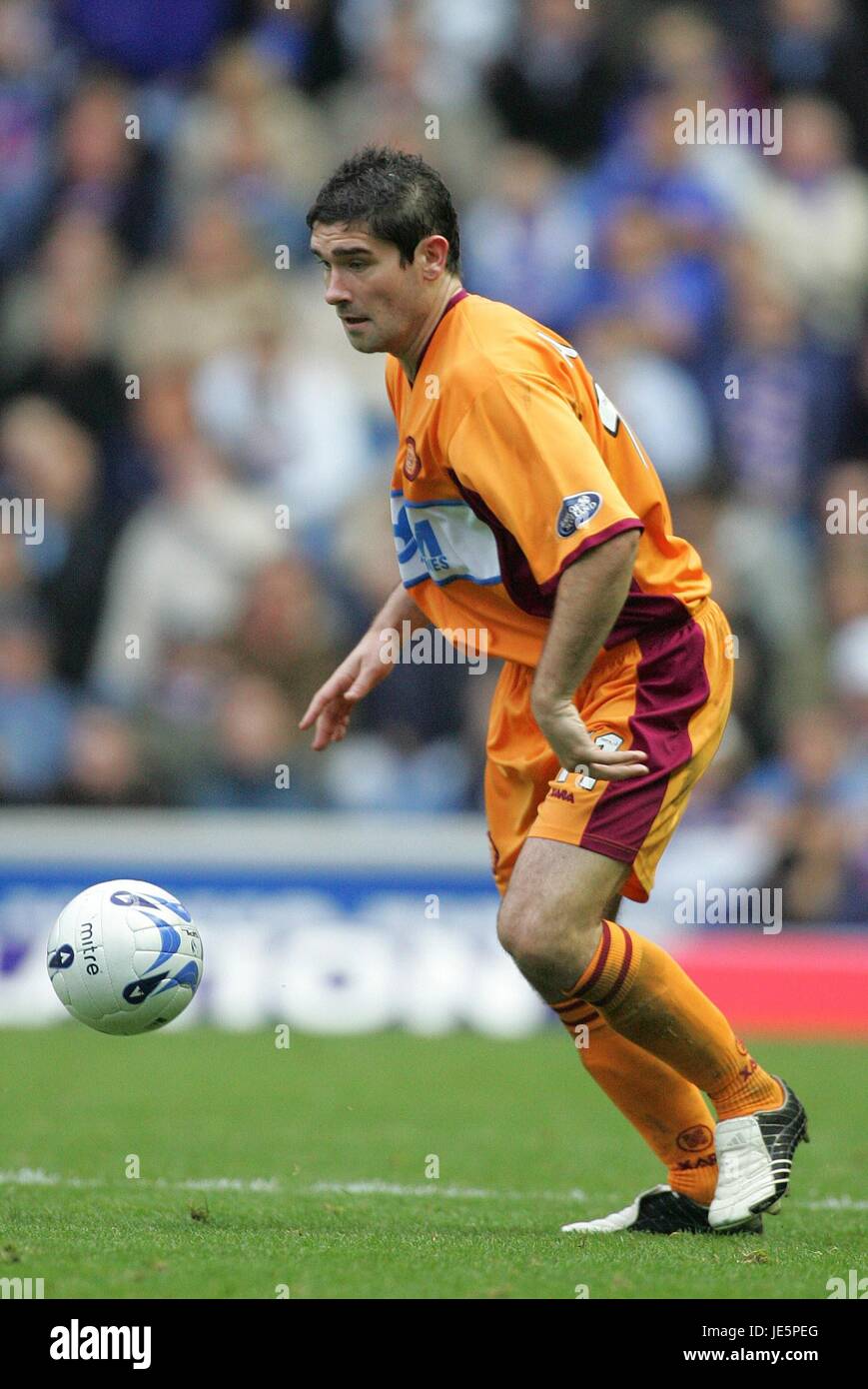 JIM PATERSON MOTHERWELL FC IBROX STADIUM GLASGOW SCOTLAND 22 October ...