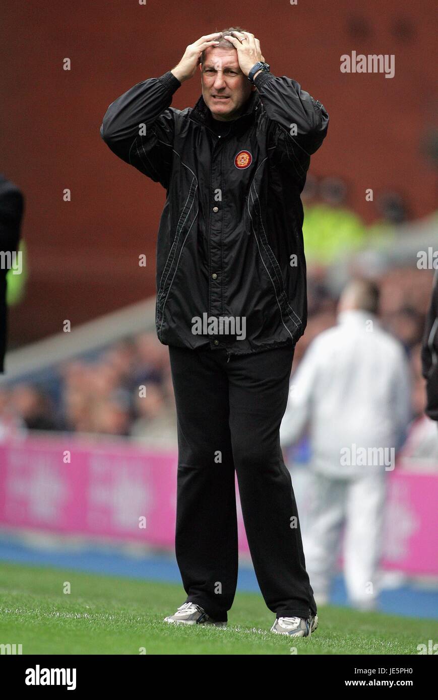 TERRY BUTCHER MOTHERWELL FC MANAGER IBROX STADIUM GLASGOW SCOTLAND 22 ...