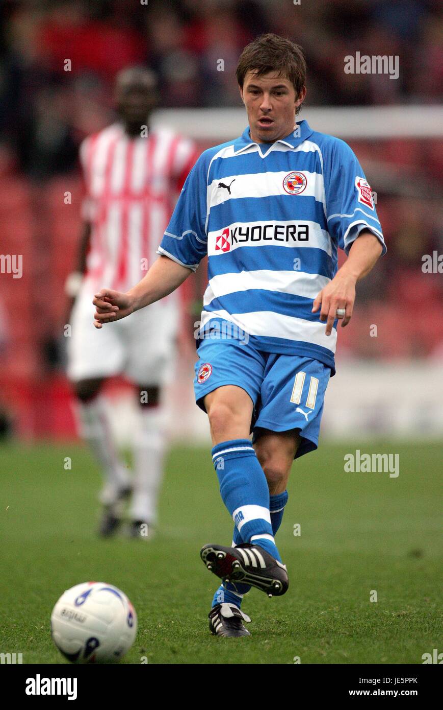 JOHN OSTER READING FC BRITANNIA STADIUM STOKE ENGLAND 22 October 2005 ...