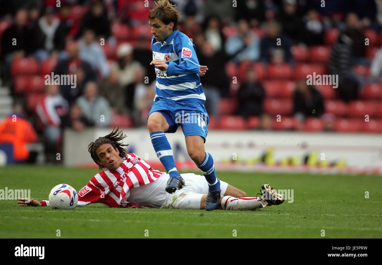 BOBBY CONVEY & DAREL RUSSELL STOKE CITY V READING BRITANNIA STADIUM ...