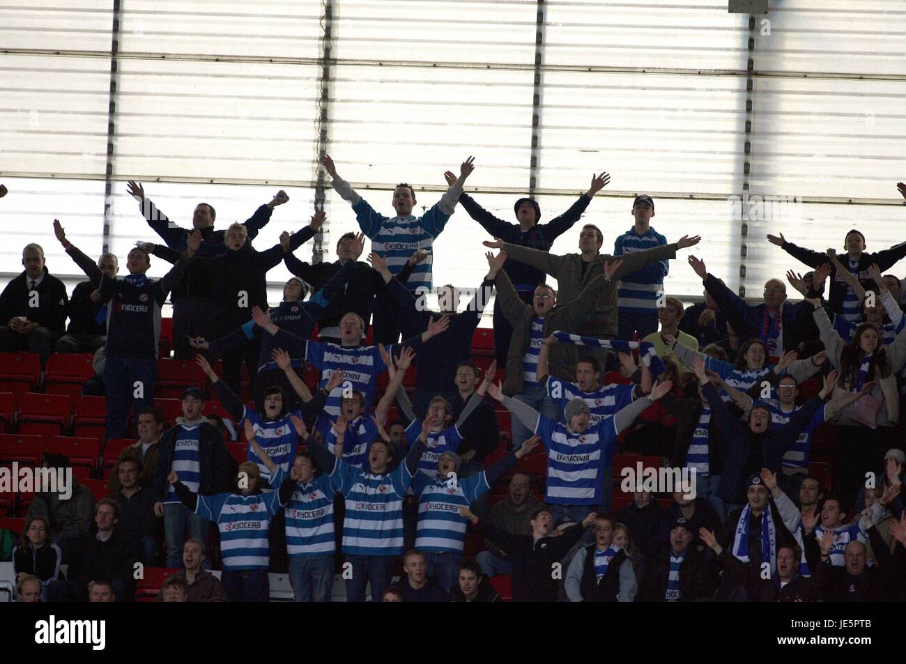 READING FANS READING FC BRITANNIA STADIUM STOKE ENGLAND 22 October 2005 ...