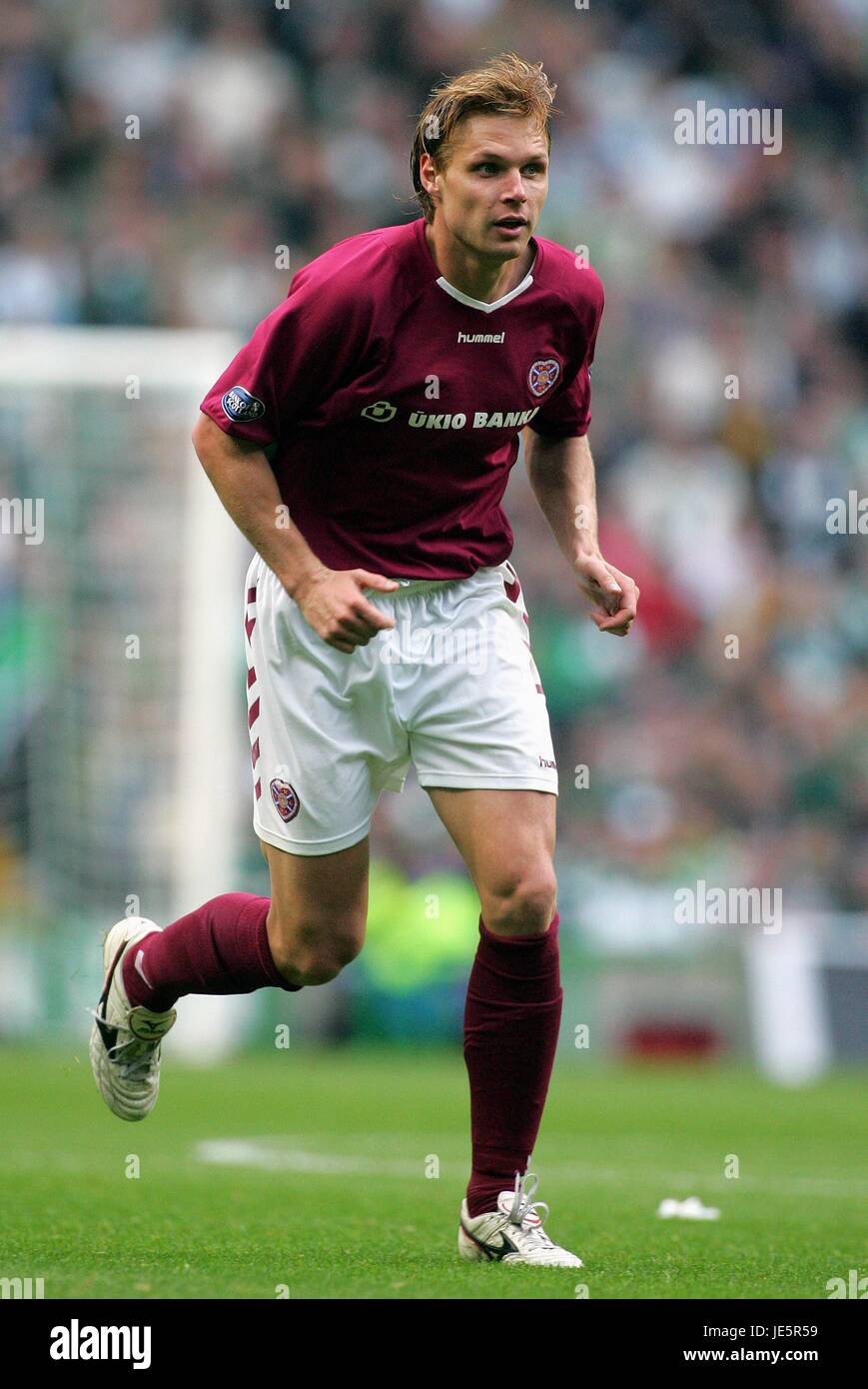 EDGARAS JANKAUSKAS HEART OF MIDLOTHIAN FC PARK HEAD STADIUM CELTIC PARK ...