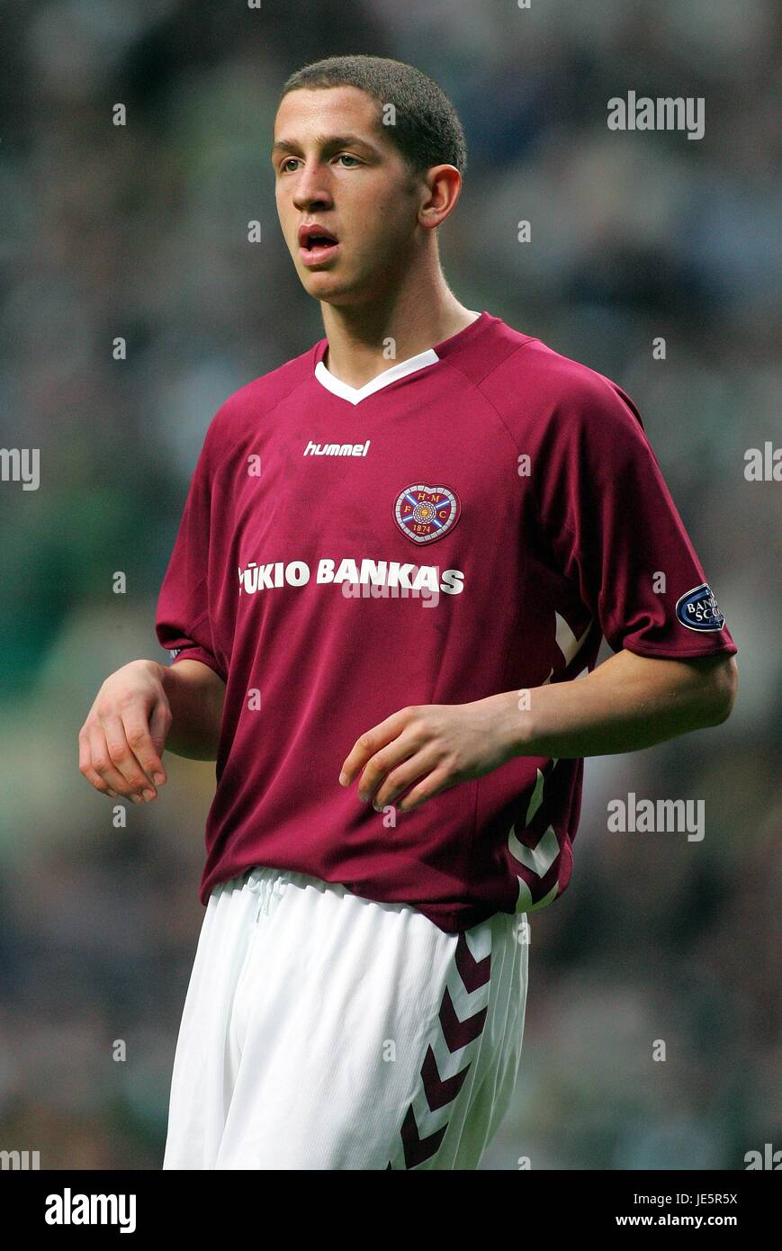 CALUM ELLIOT HEART OF MIDLOTHIAN FC PARK HEAD STADIUM CELTIC PARK ...