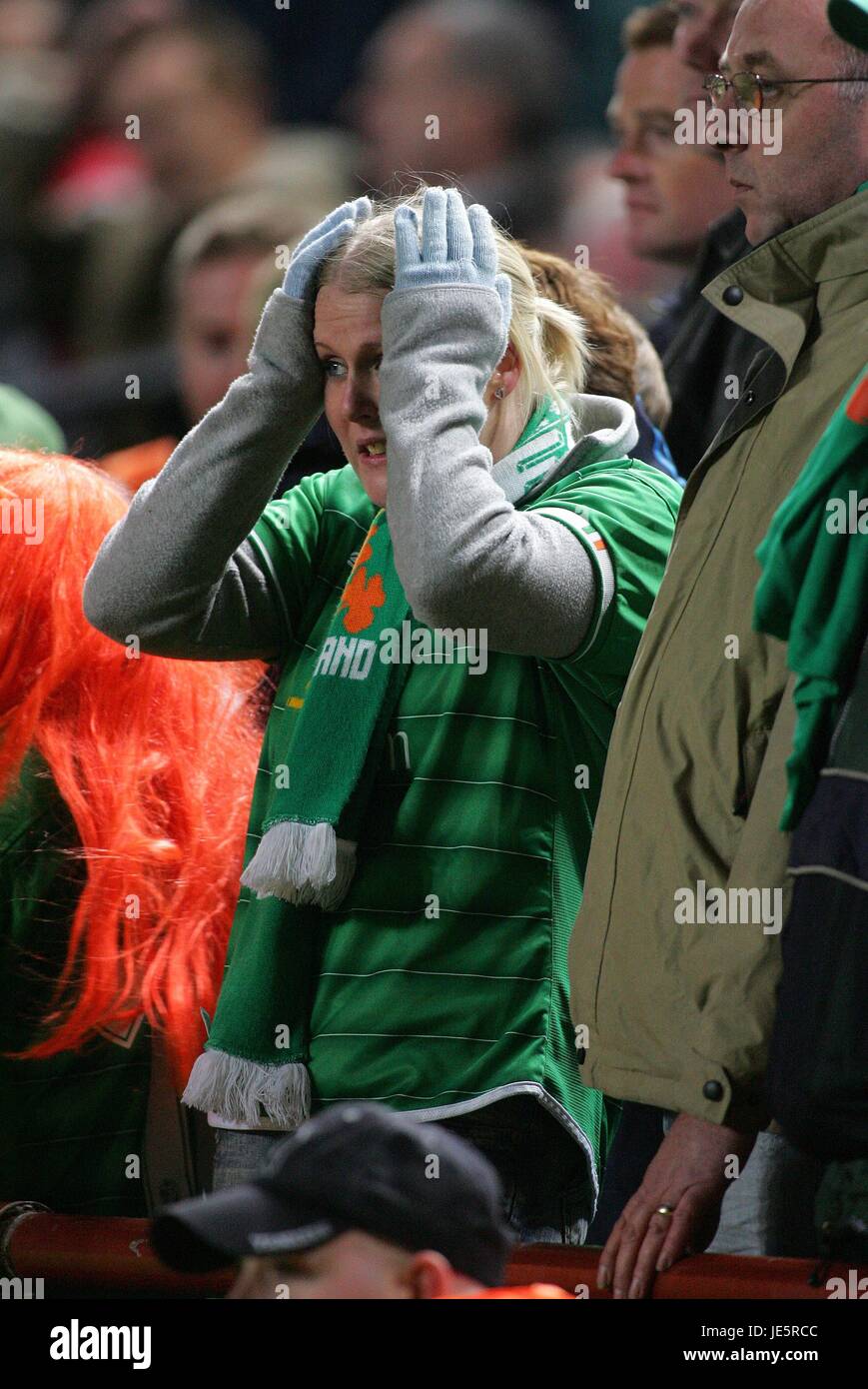 IRISH FAN REP OF IRELAND V SWITZERLAND LANSDOWNE ROAD DUBLIN 12 October ...