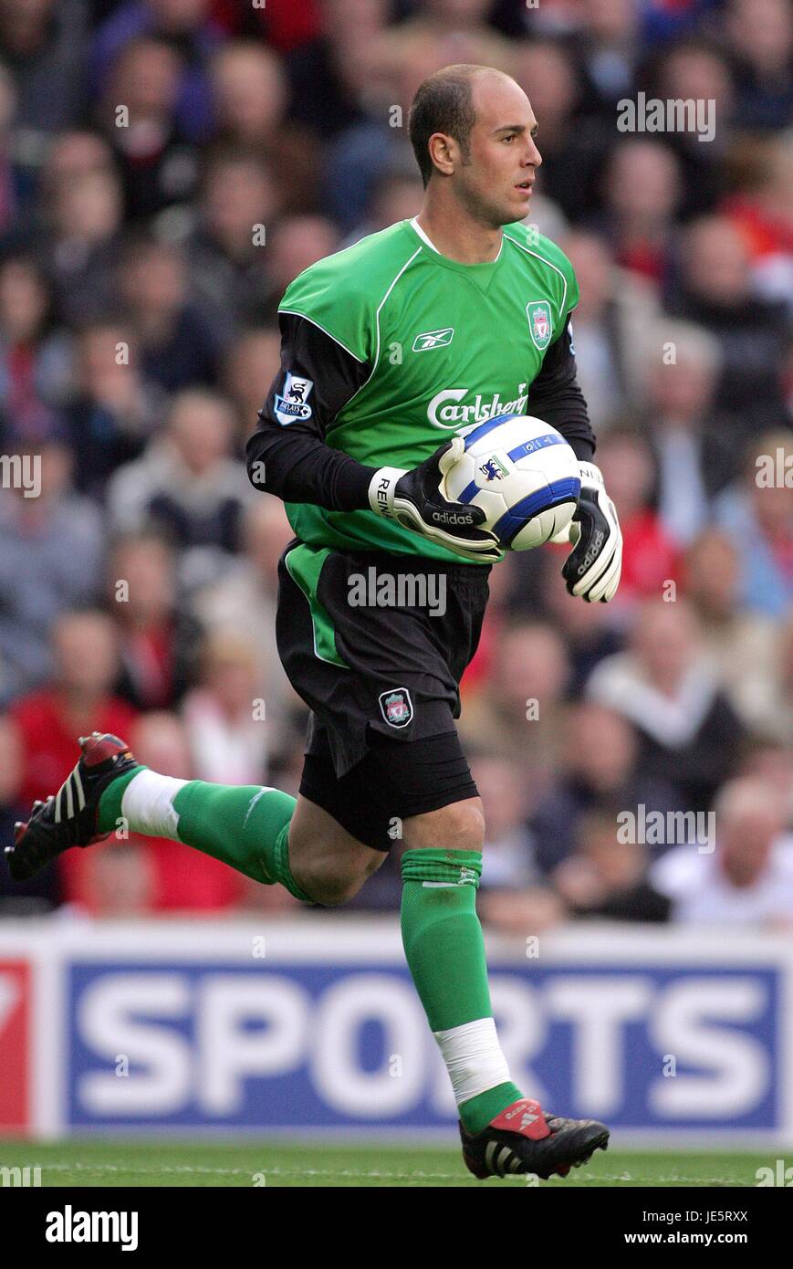 JOSE MANUEL REINA LIVERPOOL FC ANFIELD LIVERPOOL ENGLAND 02 October ...