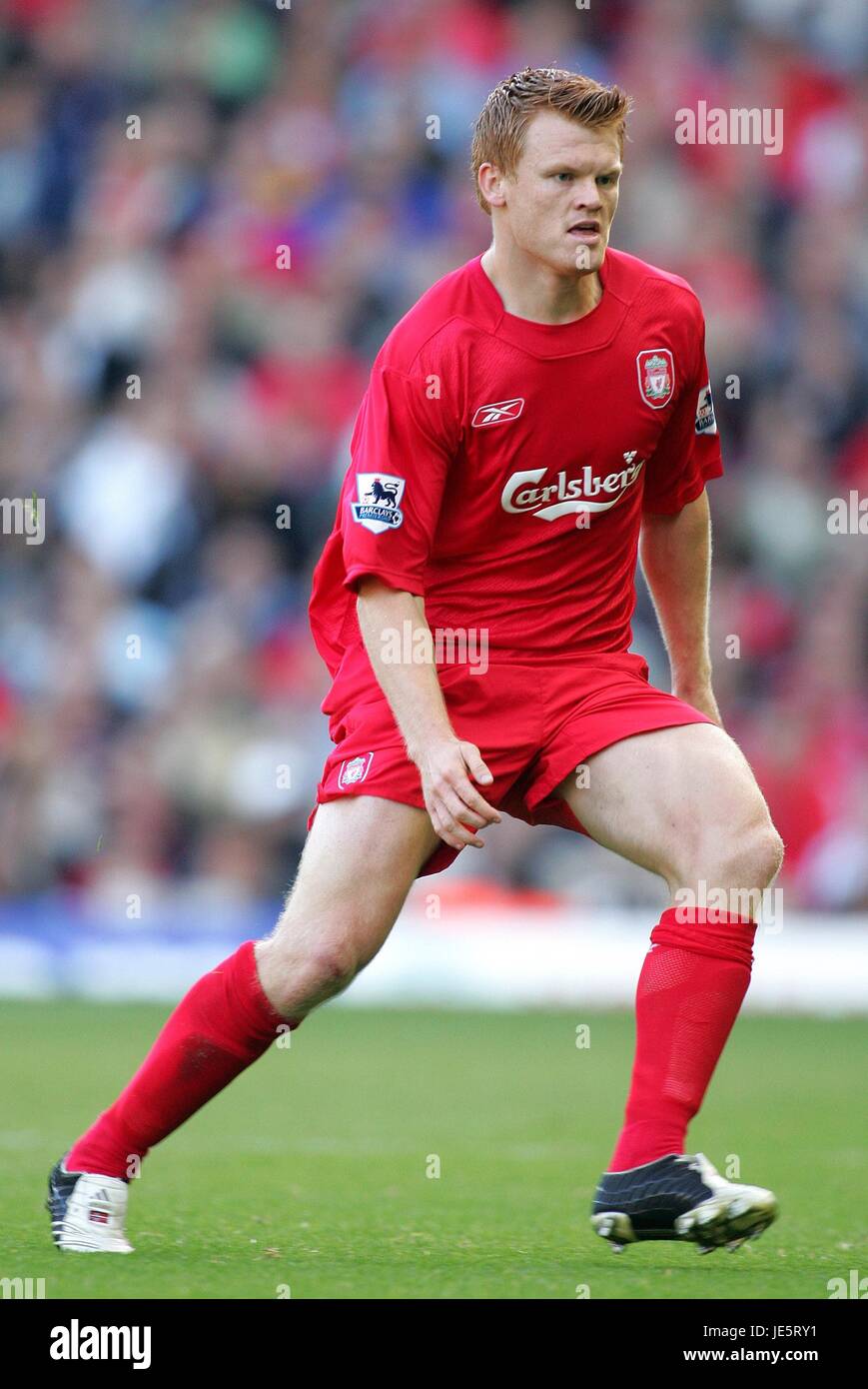 JOHN ARNE RIISE LIVERPOOL FC ANFIELD LIVERPOOL ENGLAND 02 October 2005 ...